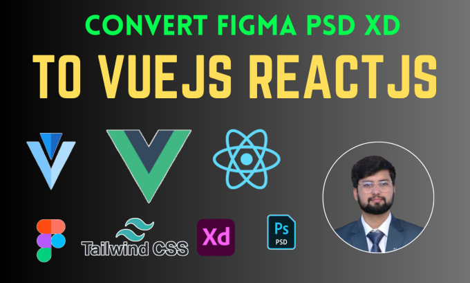 Convert figma, psd, xd to vue js, react js by Badarrahim | Fiverr Convert figma, psd, xd to vue js, react js by Badarrahim | Fiverr
