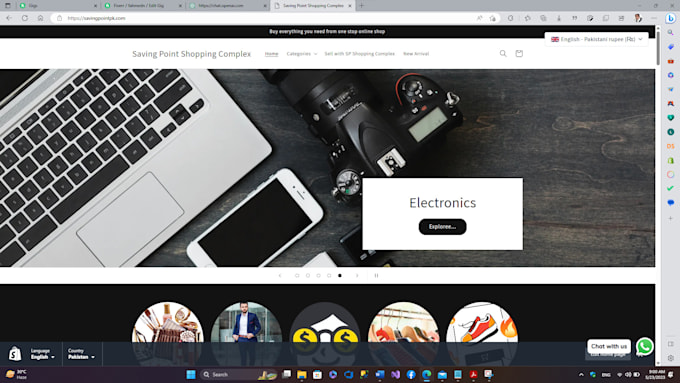Create, design and setup an online store for you on shopify by Fahmedn ...
