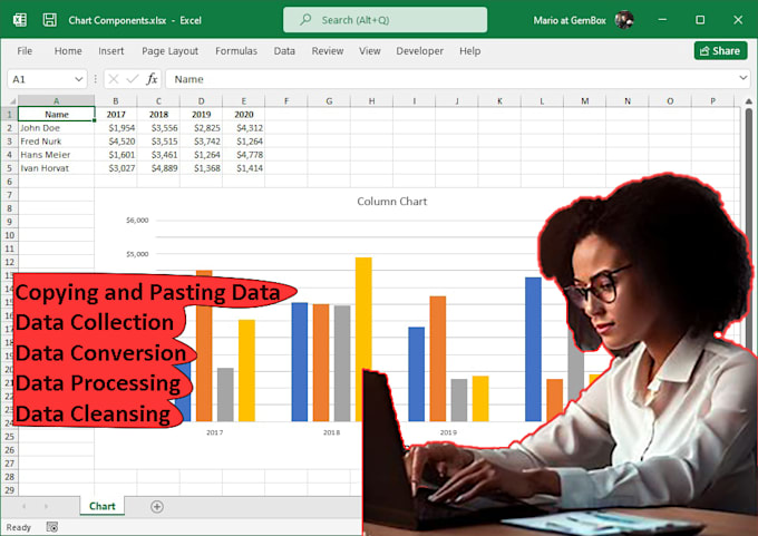 Work as a data entry professional by Faizanuk715 | Fiverr