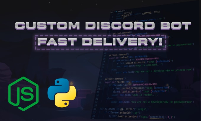 Create Custom Discord Bot By Arixeditor Fiverr