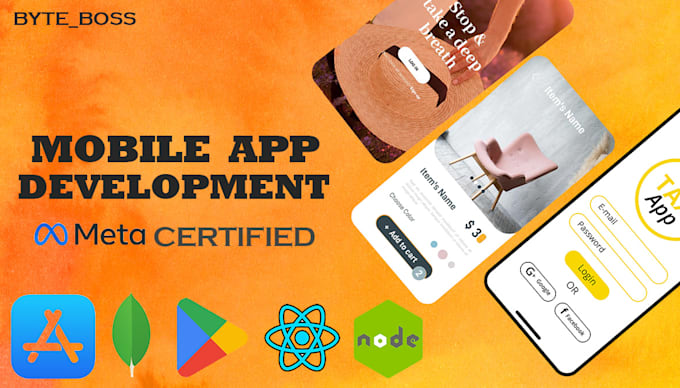 Develop Mobile Apps Using React Native By Byteboss Fiverr