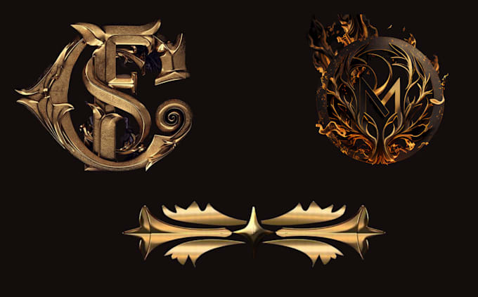 Design a stunning 3d metallic gold signature logo by Zealestra | Fiverr