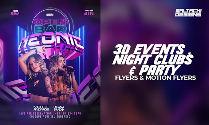 Design a modern digital flyer for your event or party by ...