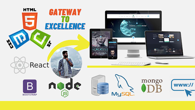 Create A Website As You Want Using Html Css Nodejs React By