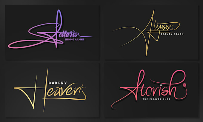 Design a handwritten signature logo, calligraphy by Ravabstergo | Fiverr