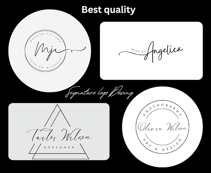 Design impressive signature logo for you by Mdjunaied_ | Fiverr