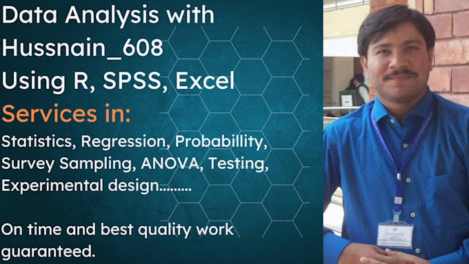 Do advance regression modeling and ml in r studio python spss excel by ... Do advance regression modeling and ml in r studio python spss excel by ...