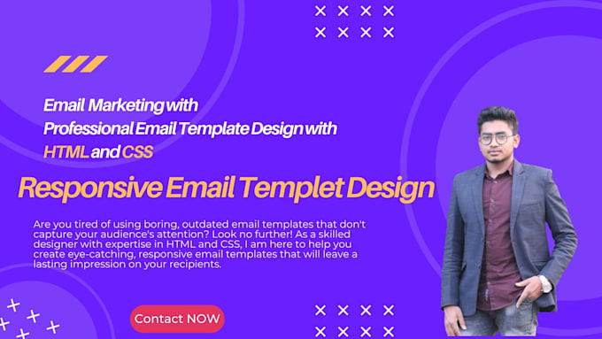 Do Professional Email Template Design With Html And Css By