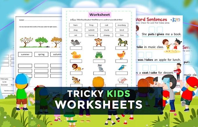 Design worksheets and other learning material for your kids by ...