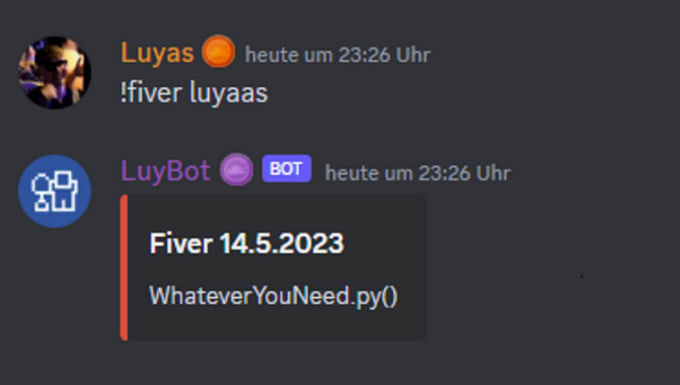 Develop You A Custom Discord Bot With Python By Luyaas Fiverr