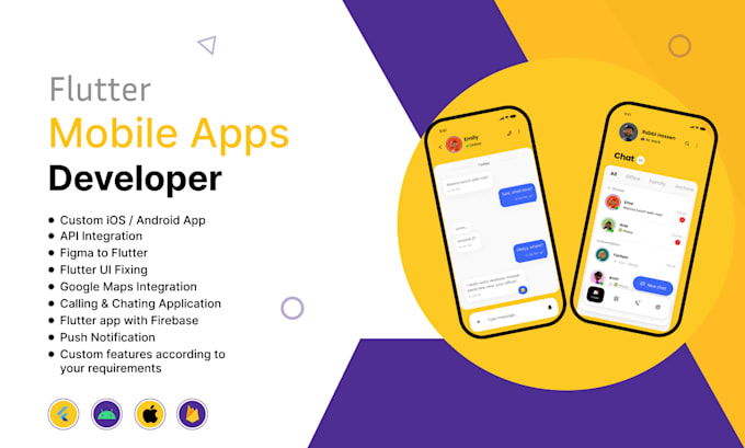 Build mobile app using flutter by Rabbihossenjoy | Fiverr