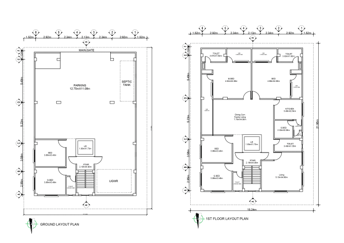 Draw autocad 2d plan section elevation 2d drafting by Shariful_rpi | Fiverr