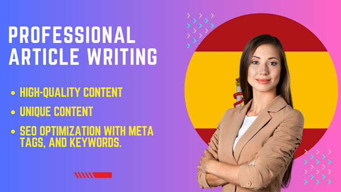Provide professional spanish article and blog post writing services by ...