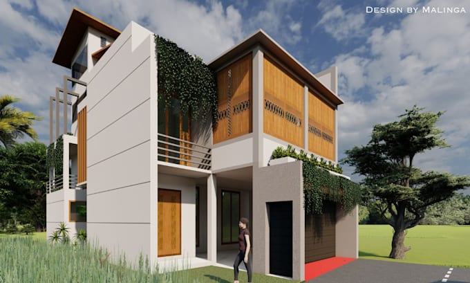 Design architecture 3d model and photorealistic render by Malingakariyawa | Fiverr