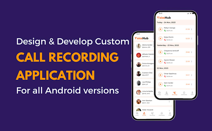 Design and develop automatic call recording app by Zunair_chuhan | Fiverr