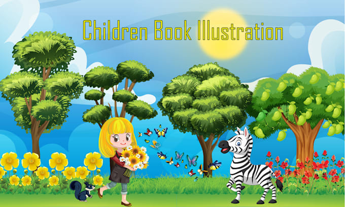 Design cute children book illustration and kids story book by Syednajam ...