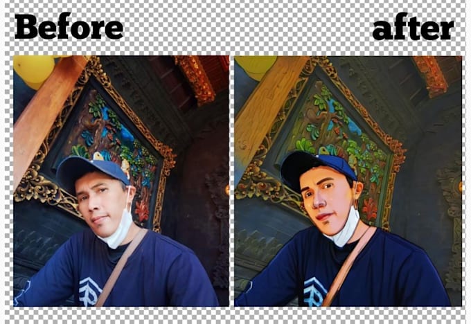 Editing pic to cartoon by Sarahdevy | Fiverr