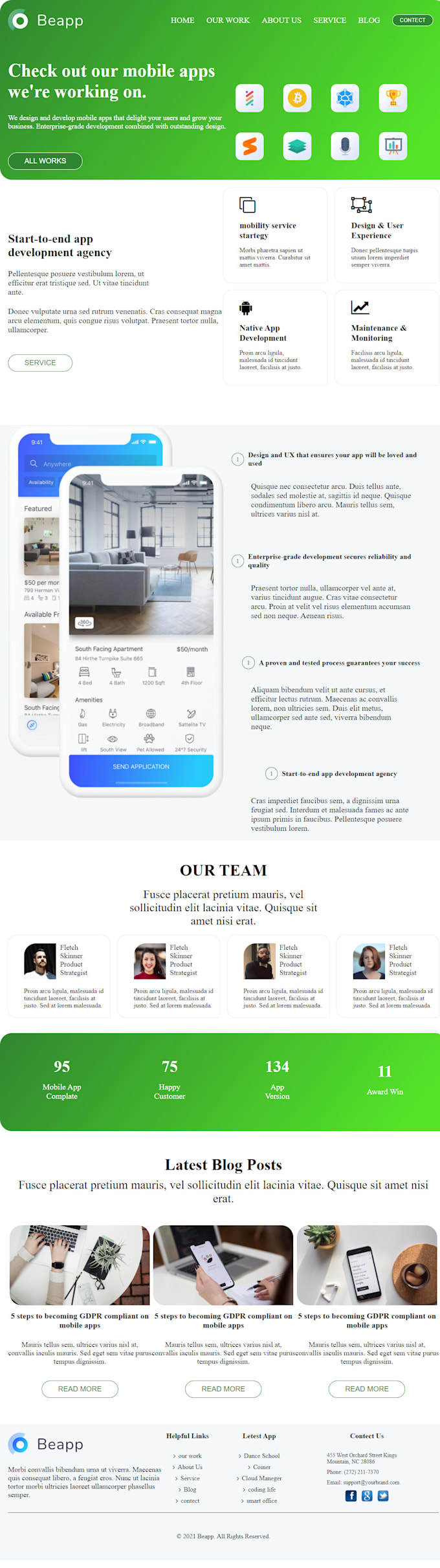 Be your frontend developer, html, css, bootstrap design by ... Be your frontend developer, html, css, bootstrap design by ...
