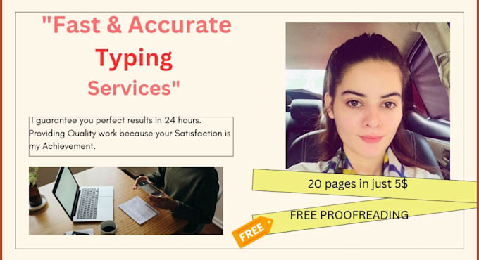Offer pro fast and accurate typing and handwriting services by ...