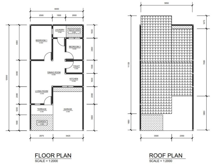 Draw 2d house plans using autocad by Radityar | Fiverr