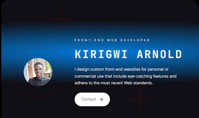 Create a responsive front end website for personal and business use