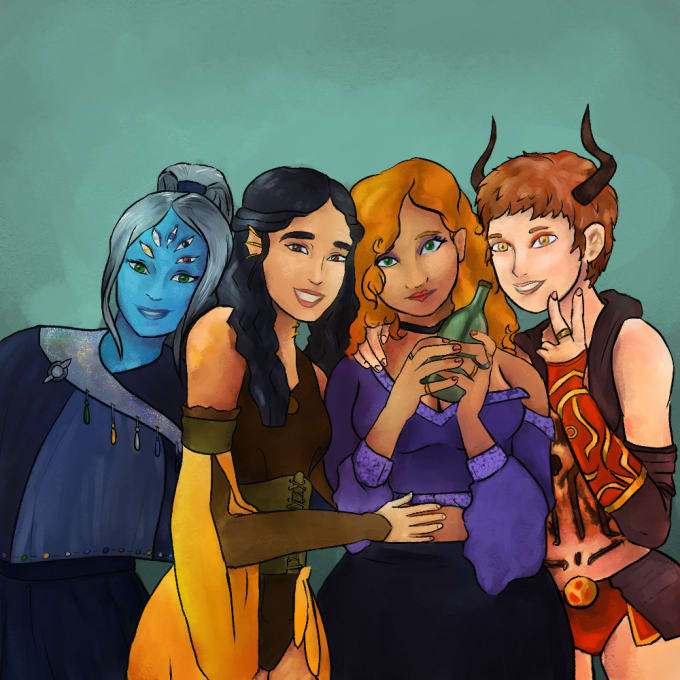 Create dungeons and dragons character artwork by Sierra_hart | Fiverr Create dungeons and dragons character artwork by Sierra_hart | Fiverr