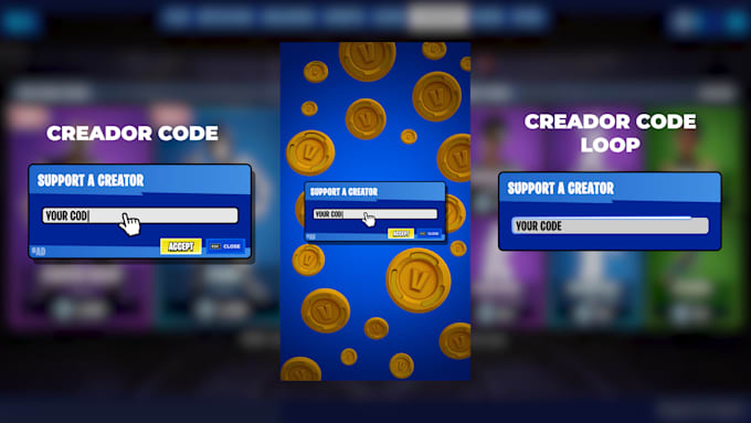 Create your fortnite support creator code animation by Vanebriel160417 ...