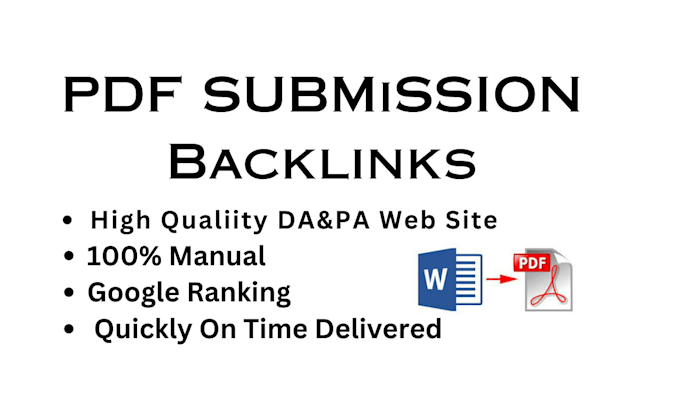Do pdf submission backlinks by Mdfiroz102 | Fiverr