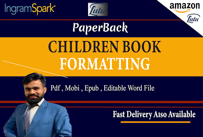 Professional childrens book formatting and layout design for paperback ...