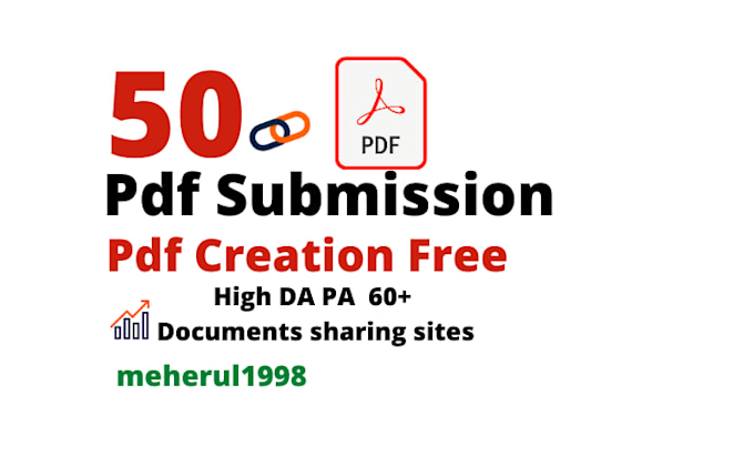 Do 50 high da 70 plus pdf submissions by Meherul1998 | Fiverr