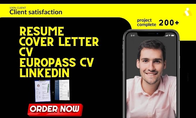 Write your resume, europass cv, cover letter and linkedin by Shaz6663 | Fiverr