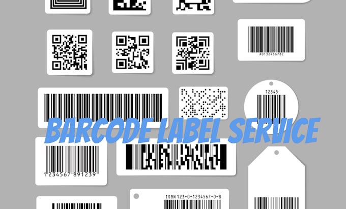 Create qr code barcode label tags sticker by Refatdev | Fiverr