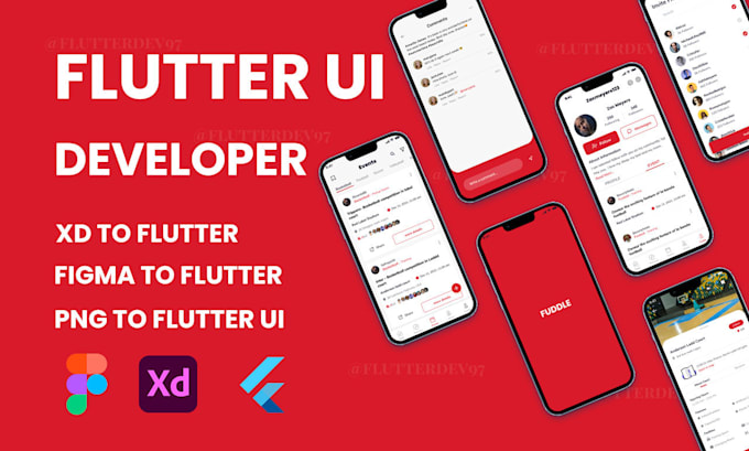 Convert adobxd or figma ui design to responsive flutter app by Krupalpatel | Fiverr