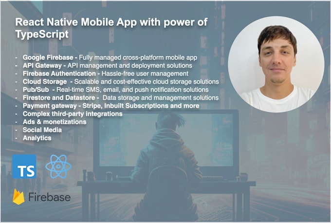 Build React Native Mobile App With Firebase Using Typescript By Delacruzmdx Fiverr