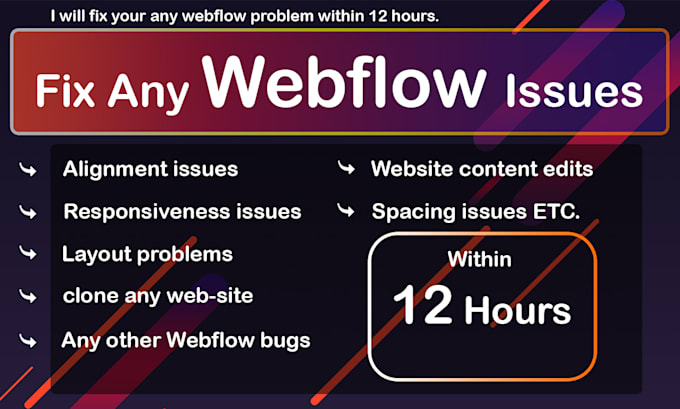 Fix any bugs or issues in webflow by Shehzad_1 | Fiverr Fix any bugs or issues in webflow by Shehzad_1 | Fiverr
