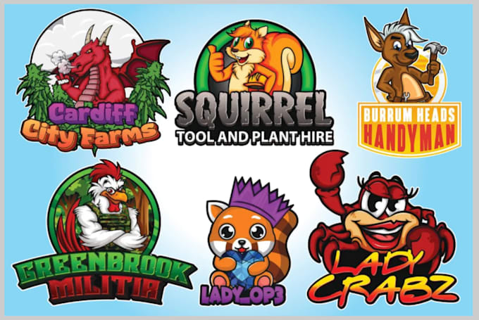 Design a modern character, mascot, animal cartoon logo by Kayla ...