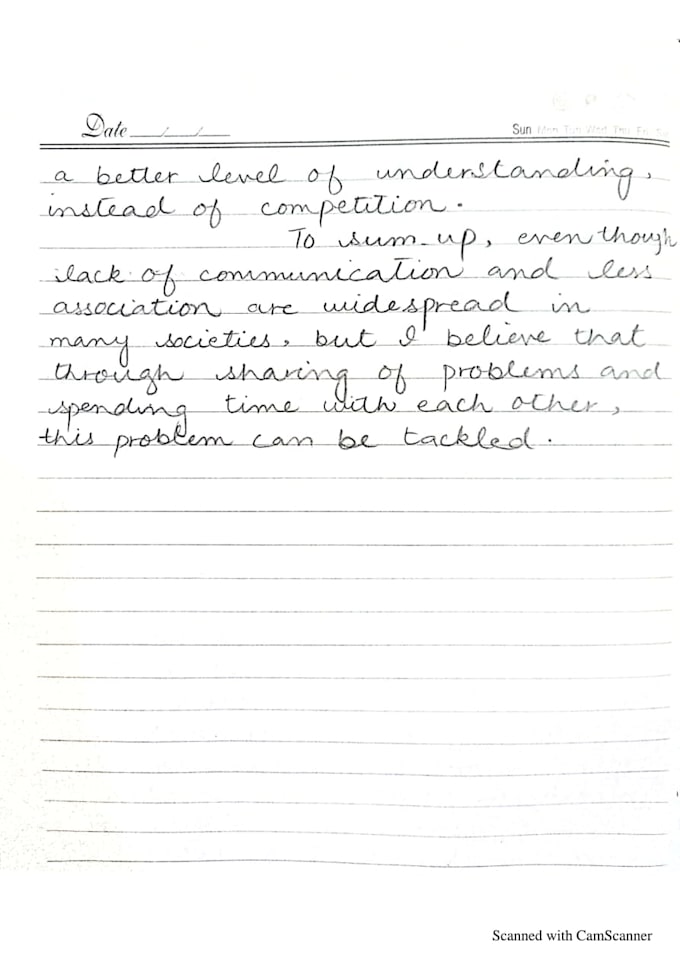 Write your assignment with my beautiful handwriting neat and clean by ...