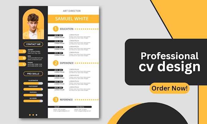 Create a modern cv or resume by Rams010 | Fiverr