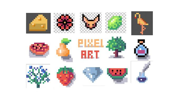 Make 16x16 pixel art bundles for you by Kawthar_bkr | Fiverr