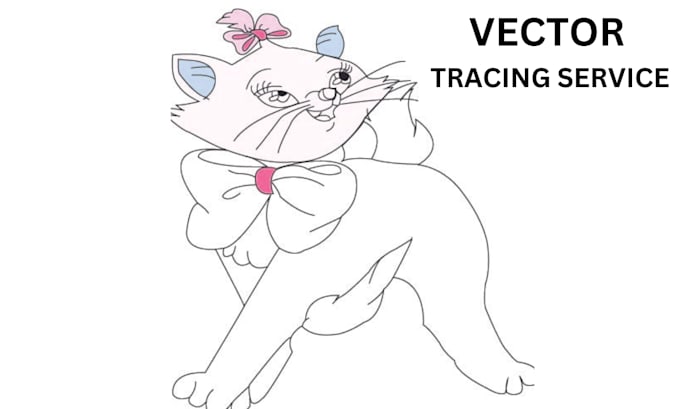 Do raster or bitmap image into vector tracing any drawing logo ...