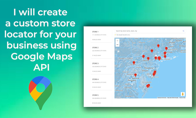 Create a custom store locator for your business by Mandywinks44 | Fiverr