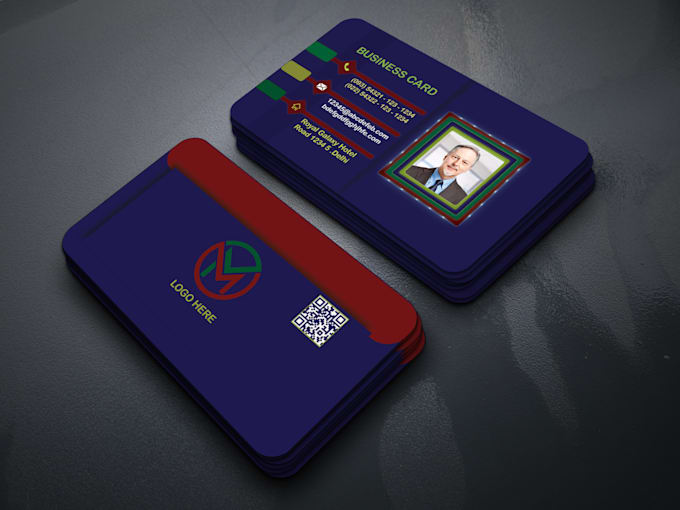 Design professional business card with qr code design by Mibiraju | Fiverr