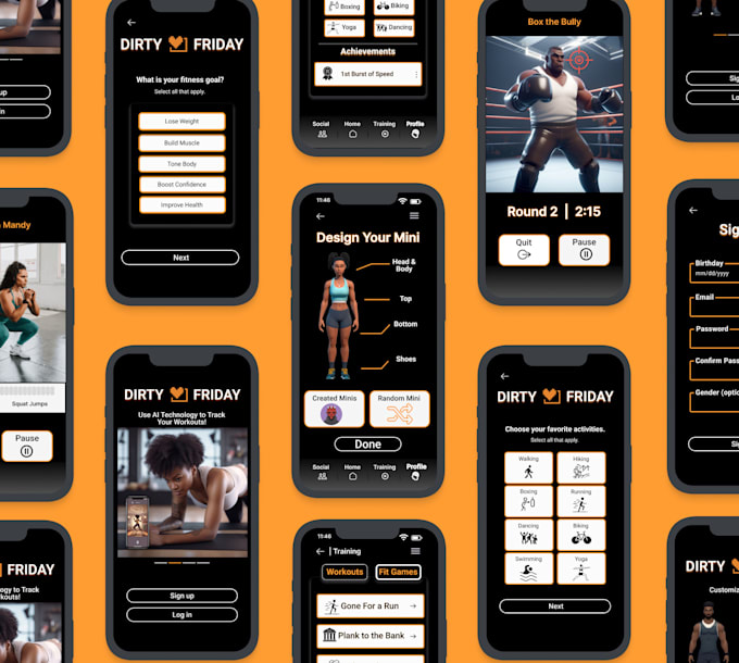 Create modern ui ux designs for mobile apps by Newwavecreative | Fiverr
