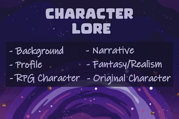 Write lore for your character by Halcyonjupiter | Fiverr