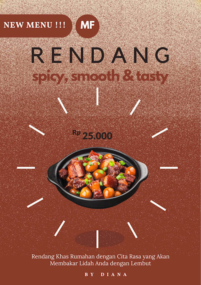 Make a flayers or menu design by Dianaadawiyah | Fiverr