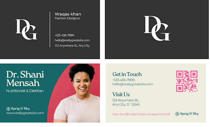 Do professional, modern, minimalist business card design by Mrwaqas_khan98 | Fiverr