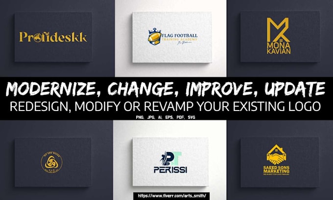 Redesign, modify, edit or update your existing logo by Arts_smith | Fiverr