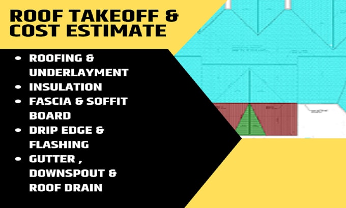 Do roof takeoff and cost estimation by Takeoffexpert | Fiverr
