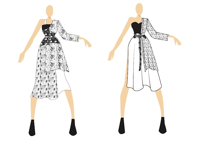 how to draw clothes in illustrator