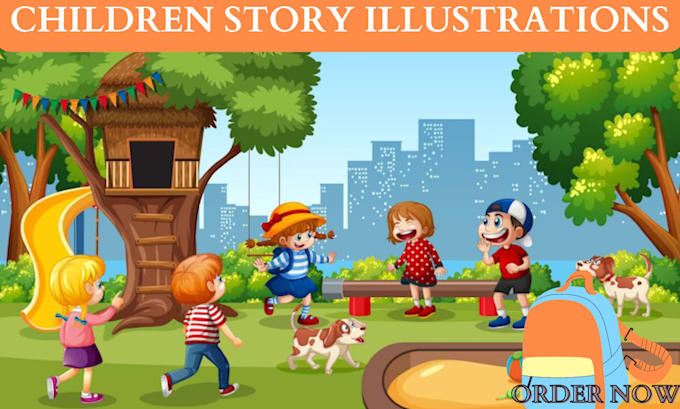Create amazing children story book illustrations, kids story by ...